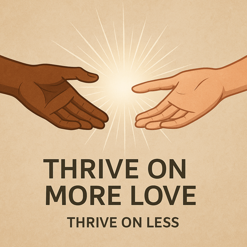 🌿 Thrive on More Love – Thrive on Less